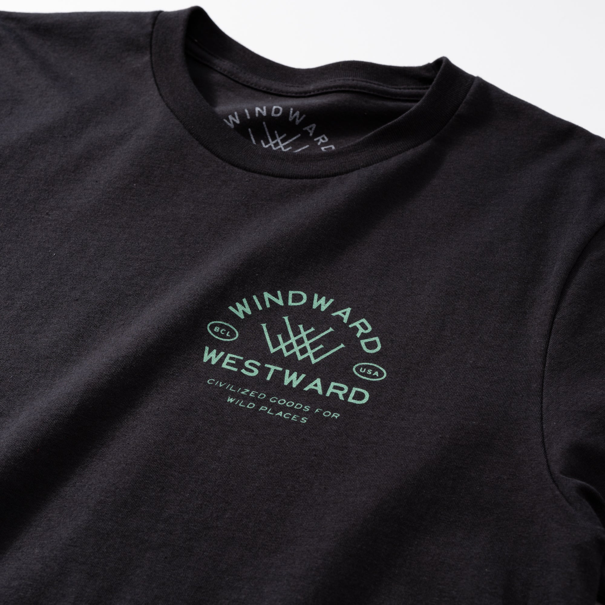 WW Logo Tee | Washed Black – Windward-Westward